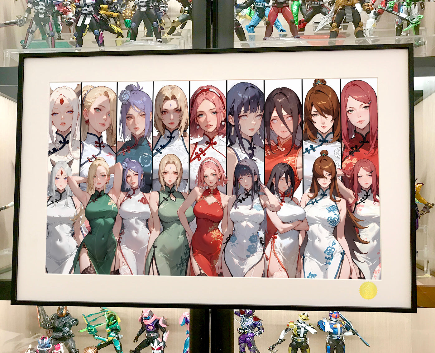 Xing Kong Studio - Naruto Girl Group Poster Frame – Avolounge