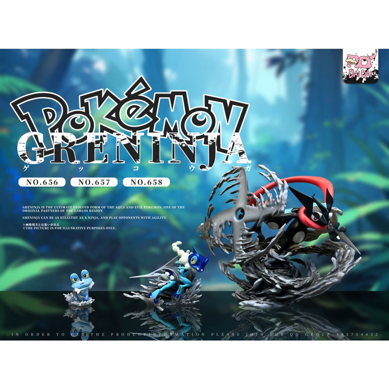 Dai Dai Studio - Greninja Evolution Group [4 Variants] – Avolounge
