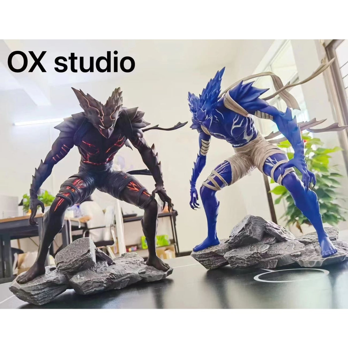 Ox Studio - Garou Monster Form [blue Version / Dark Red – Avolounge